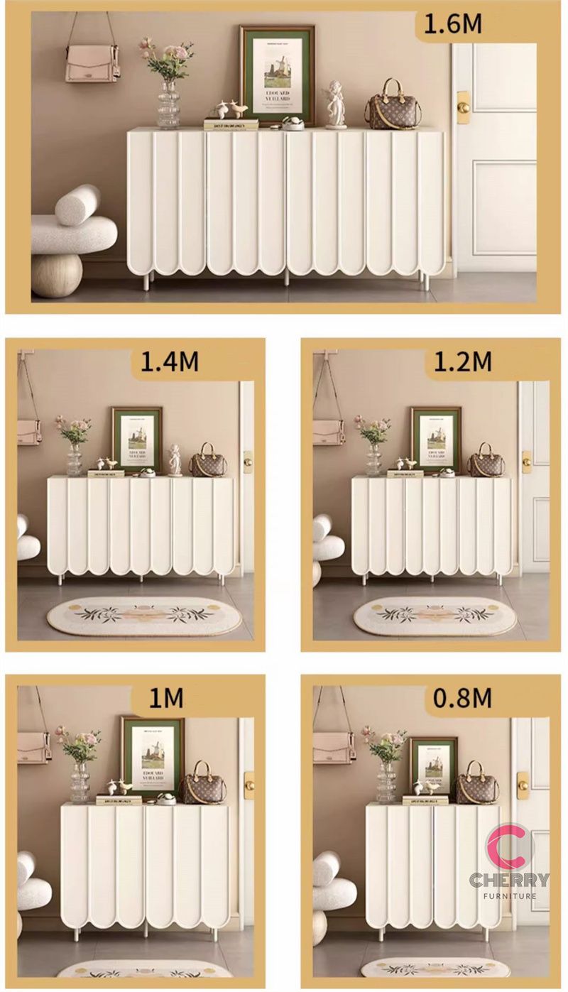 櫻桃傢俱 | 法式兩門三門四門鞋櫃門口奶油風玄關櫃現代簡約靠牆大容量儲物櫃80CM | 尺碼 : A | HKTVmall 香港最大網購平台