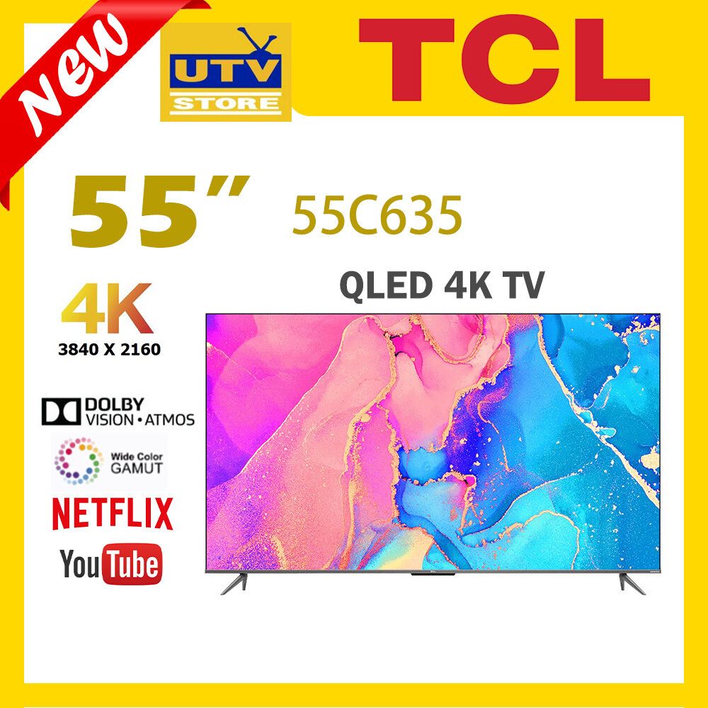 TCL | 55C635 55吋 4K超高清量子點Google 智能電視 TV C635 | 屏幕尺寸 : 55吋 | HKTVmall 香港最大網購平台