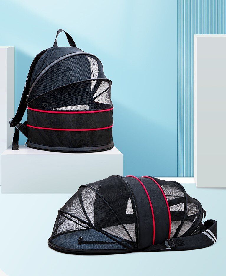 iRainbow | (隨機顏色) 可擴展貓咪外出便攜包Pet Going Out Carrying Bag大容量 折疊 貓背包 貓籠子 ...