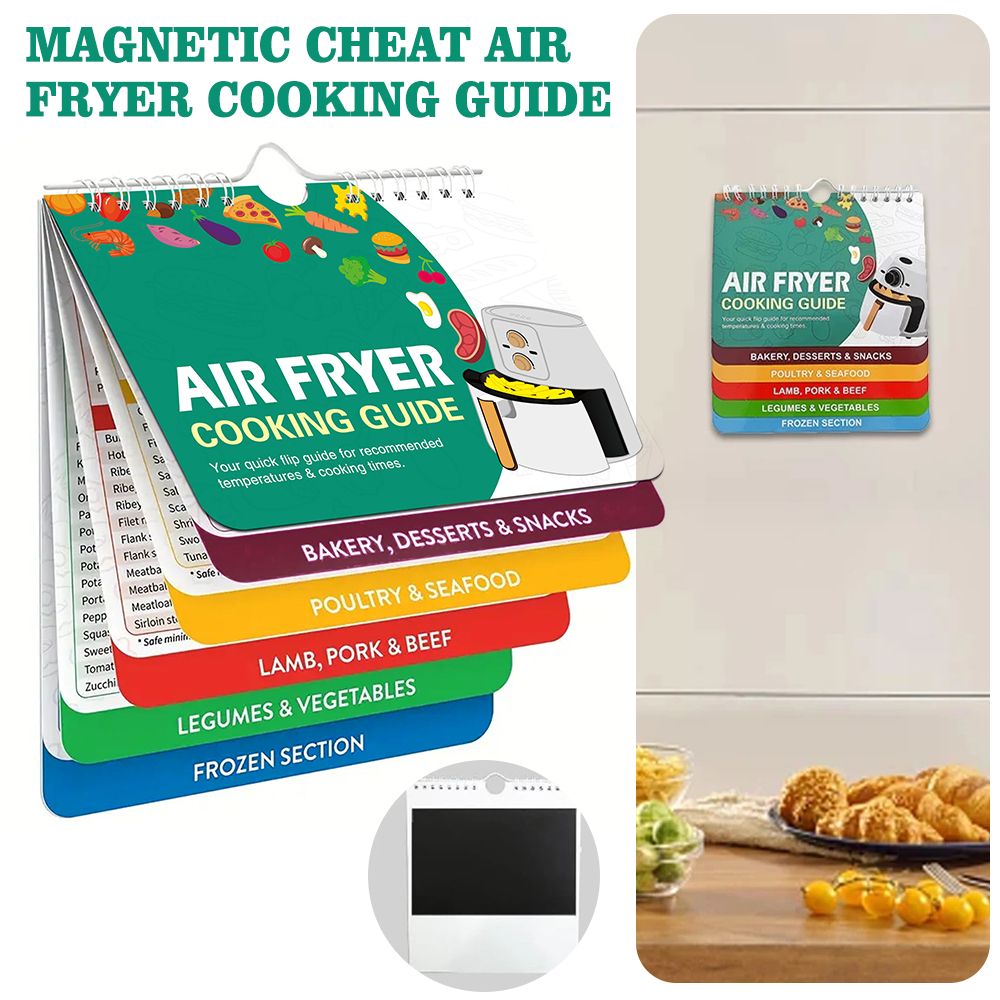 Tuenmall | Air Fryer Food Calorie Chart Refrigerator Sticker Keto Food ...