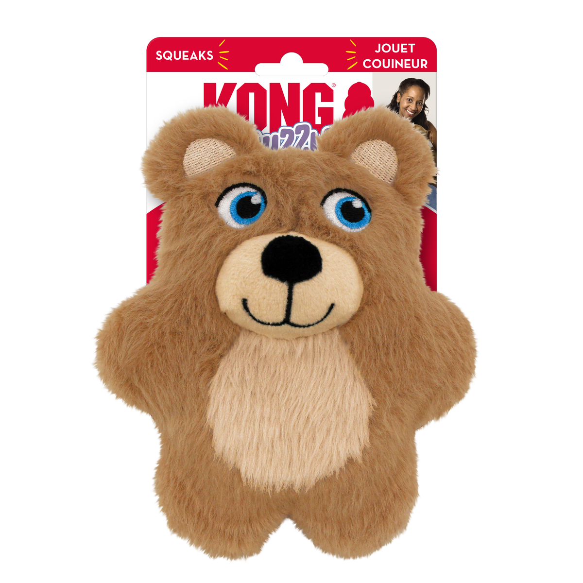 KONG | 咇啵毛毛熊狗玩具(6.5x5.5) 49846 1 | HKTVmall 香港最大網購平台