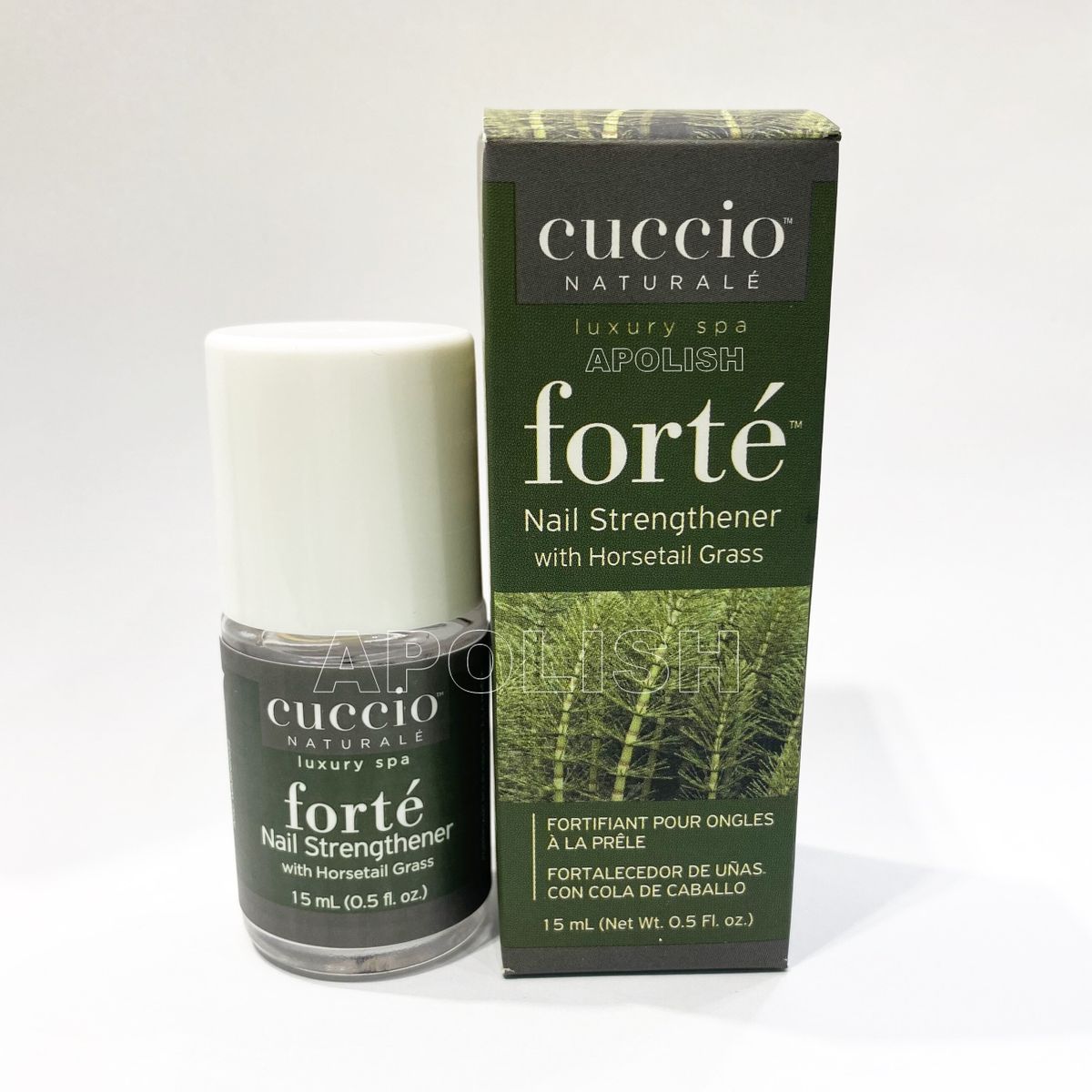 Cuccio | 美國 硬甲油 馬尾草強護素 草本精華硬甲油.護甲油 硬甲油 Forte Horsetail Grass 適合軟甲,斷裂 ...