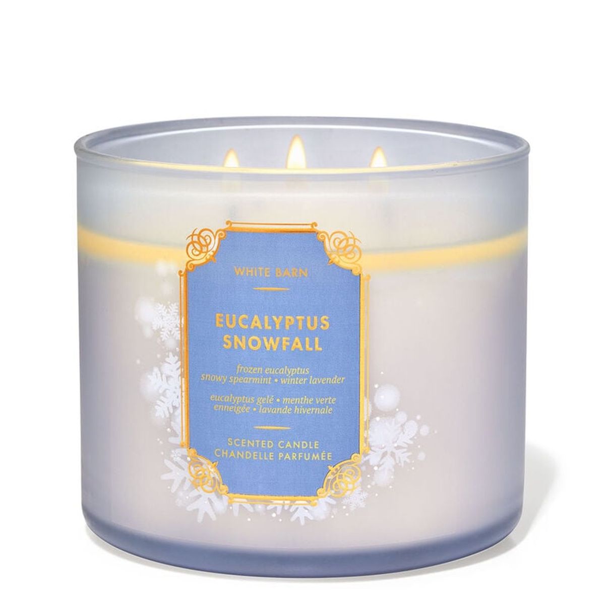 Bath & Body Works | EUCALYPTUS SNOWFALL 3-Wick Candle 14.5oz / 411g ...