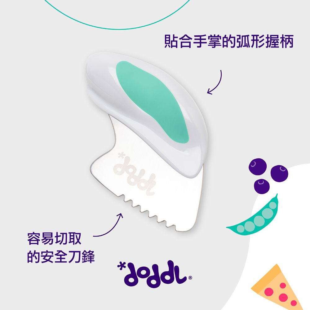 doddl | 英國doddl秒拾餐具 - 人體工學兒童學習餐具3件組(湯匙+叉子+刀子) - 湖水綠 | 顏色 : Aqua | HKTVmall 香港最大網購平台
