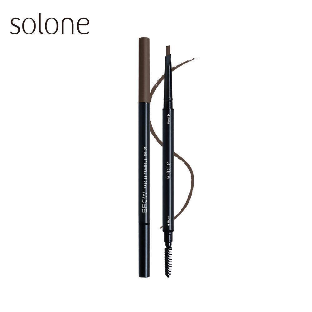 Solone | 天生好手極細三角眉筆EX 01深褐棕 | HKTVmall 香港最大網購平台