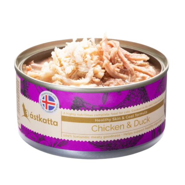 ASTKATTA | Astkatta 冰島 - Chicken & Duck Complete Cat Food 新鮮走地雞野生鴨肉護膚美毛 ...
