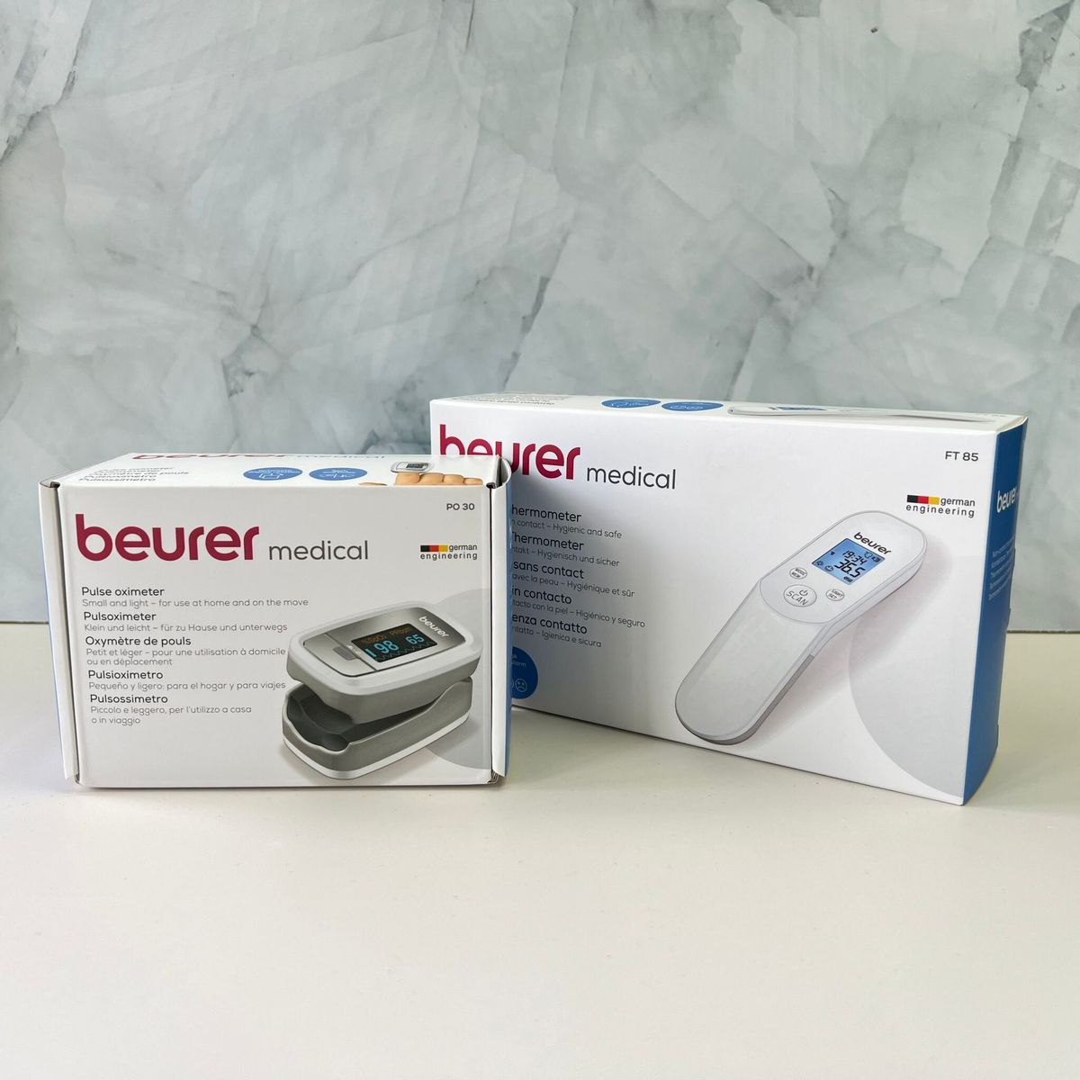 beurer | 全新行貨 套裝 PO30 脈搏血氧儀血氧探頭 + FT85 博雅非接觸式紅外線額搵槍溫度計額探熱針 | HKTVmall ...