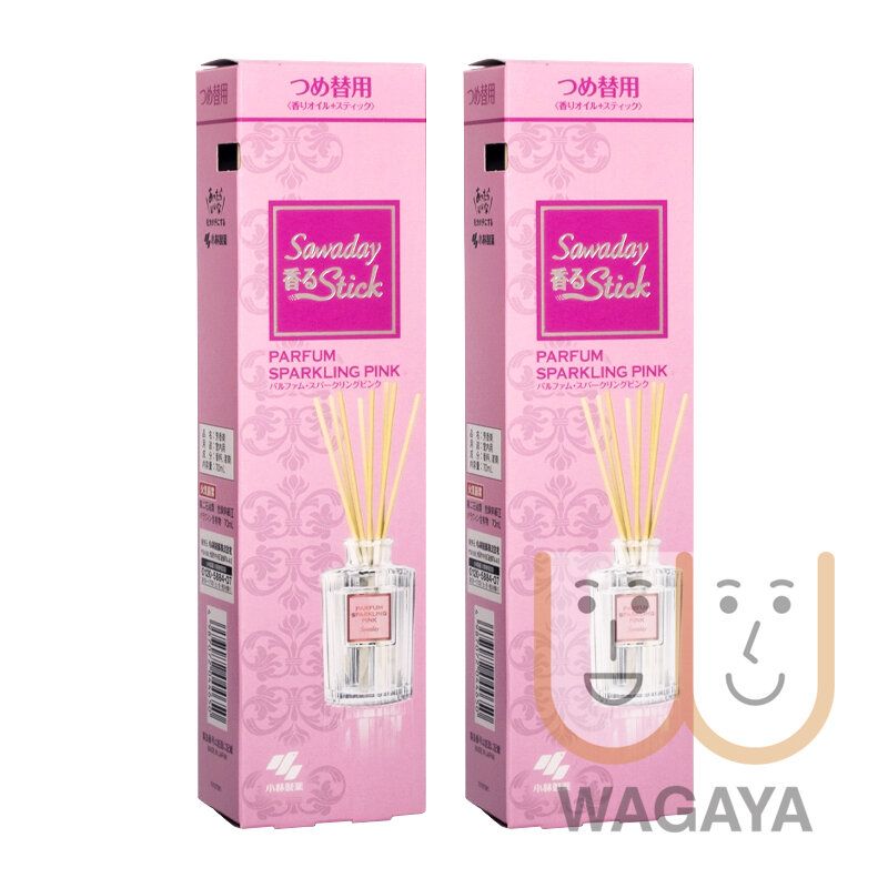小林製藥 | Sawaday Stick 香薰擴香組 (補充裝) 70ml x2 日比谷花 (粉) (平行進口貨品)(版本隨機發出) | HKTVmall 香港最大網購平台