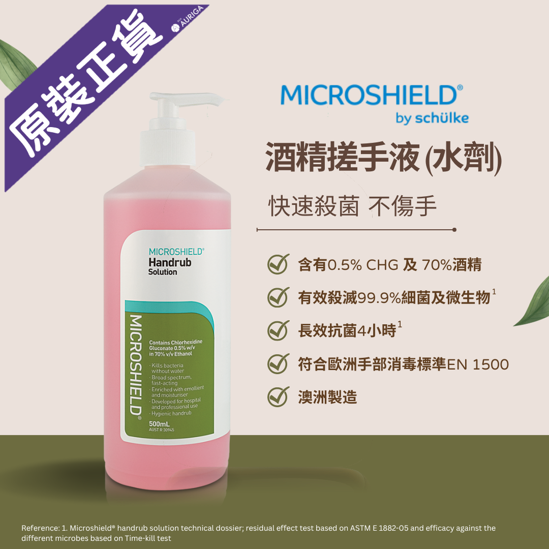 schülke | [原裝正貨] MICROSHIELD 酒精搓手液 500ml (水劑)(此日期前最佳:2024年3月1日) | HKTVmall 香港最大網購平台