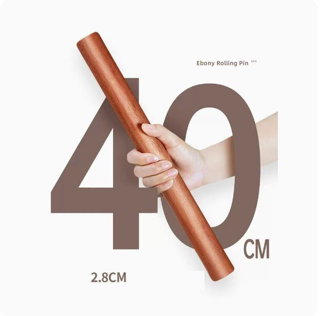 DDS | 烏檀實木餃子皮擀麵杖擀面棒（平頭款40cm）#N75_ 021_ 276 | HKTVmall 香港最大網購平台