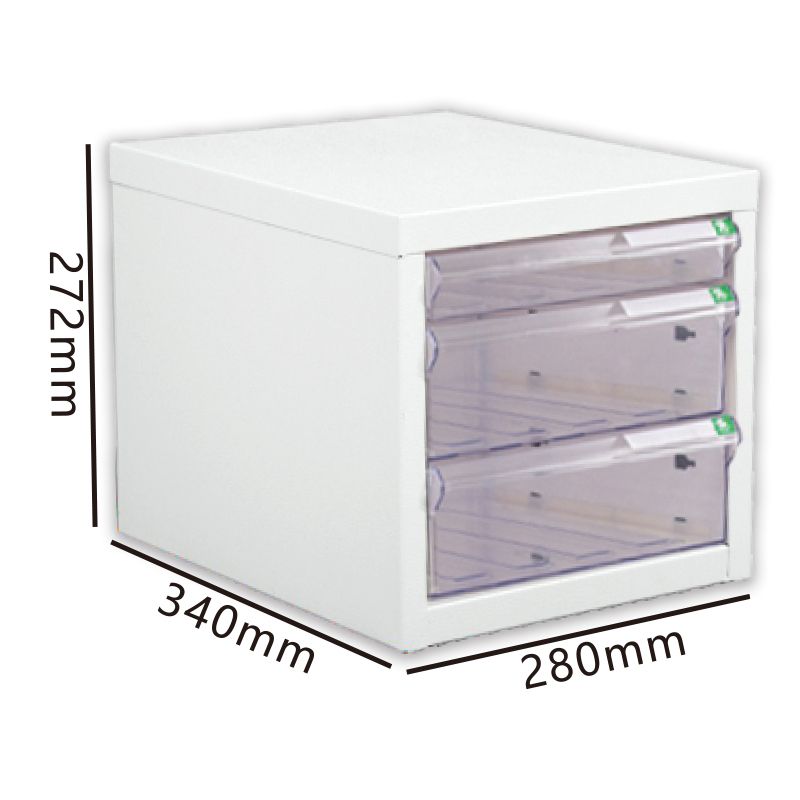威帕斯 | Wipas 威帕斯A4MS-10201W透明膠抽屜文件鋼櫃 - 1標準+2高身A4抽屜 | 顏色 : 白色 - W01 | HKTVmall 香港最大網購平台