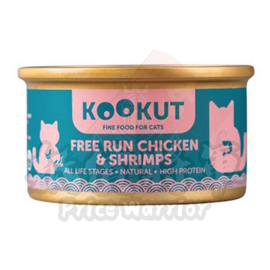 KOOKUT | KOOKUT 貓罐頭 天然放養雞鮮蝦 70G #貓糧 (濕) #KOOKUT #貓罐頭 #貓罐 #貓濕包 #貓濕糧 #蝦 ...