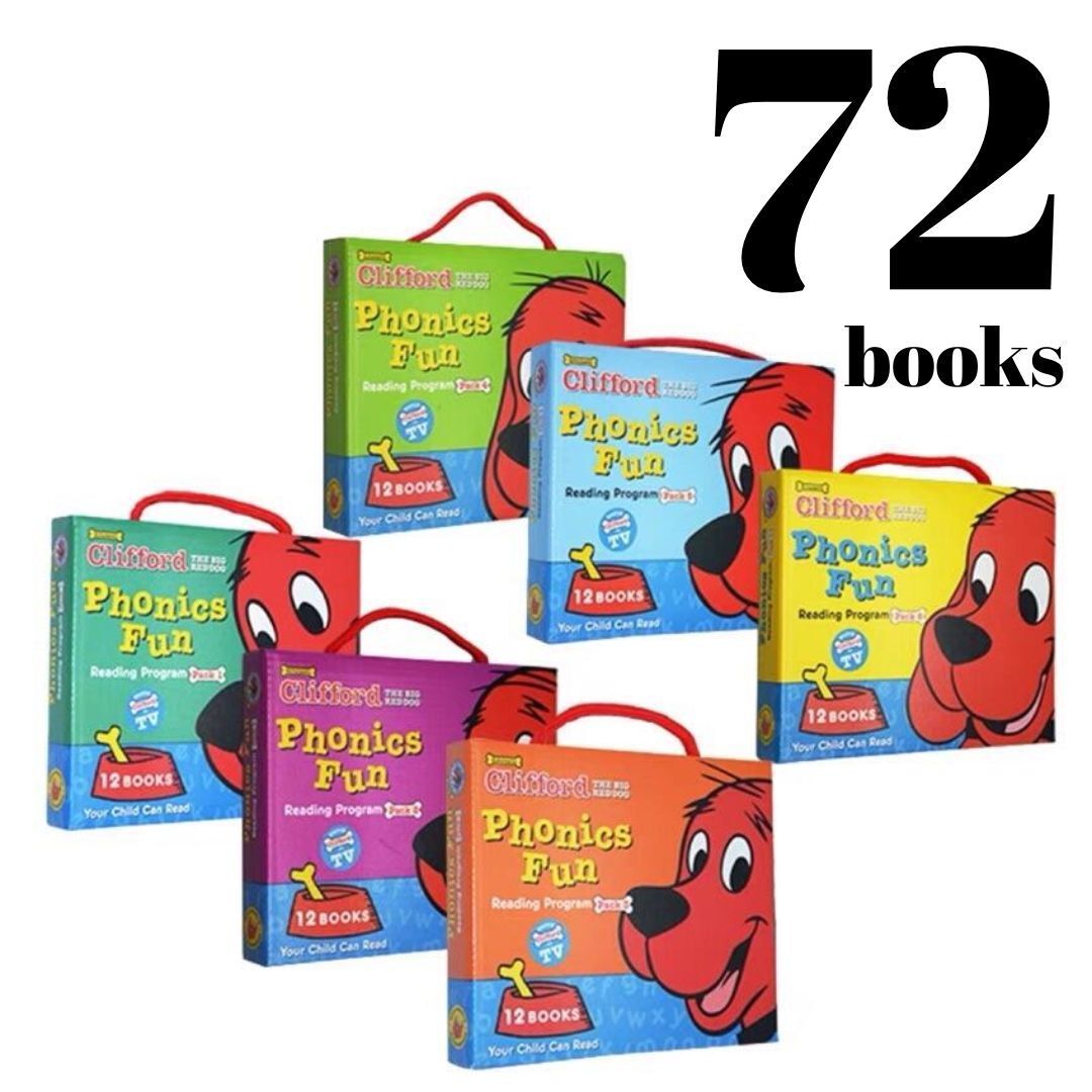 Clifford | Clifford's Phonics Fun Reading Program (72本) 6 box set｜英文拼音 ...