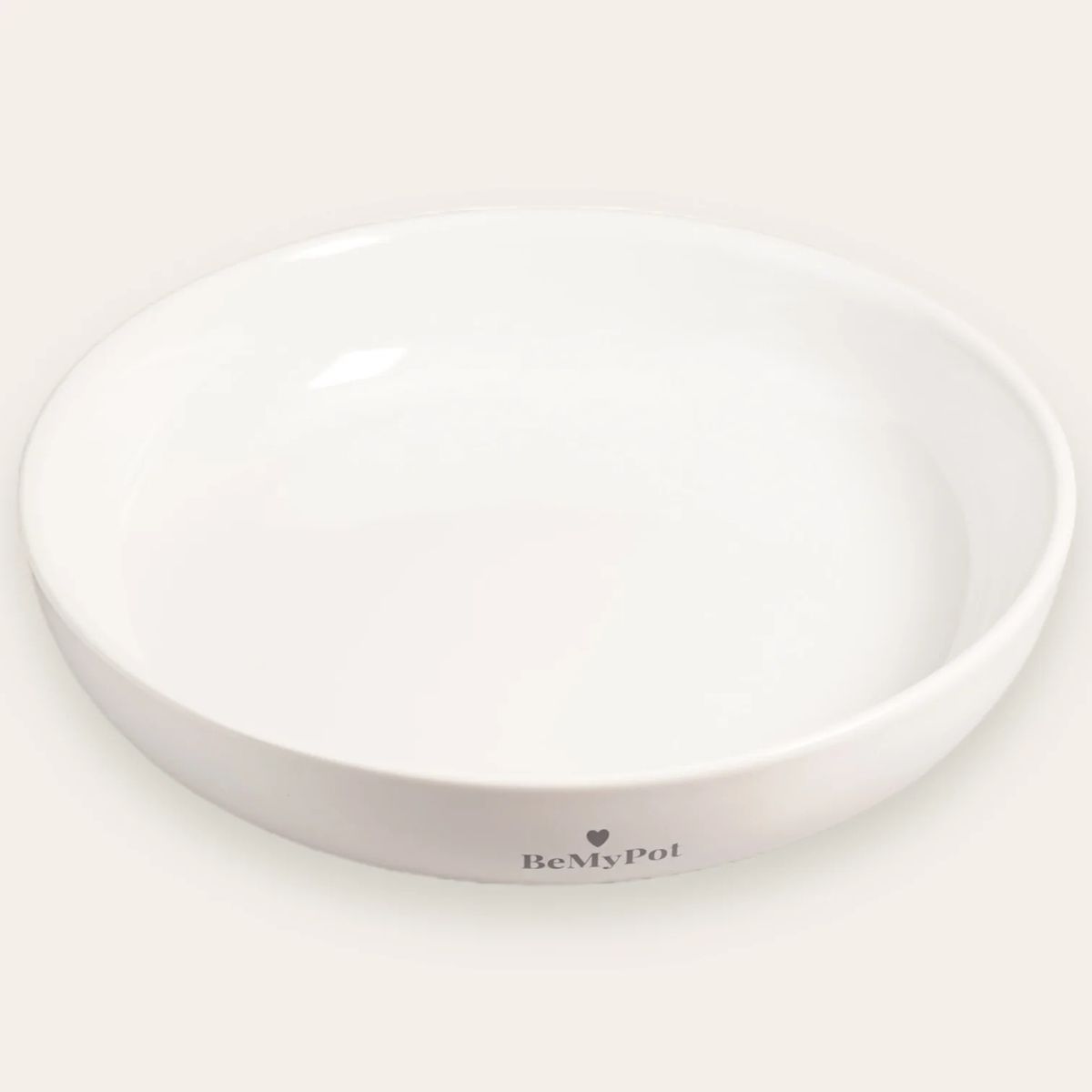 BeMyPot | The Homie Collection: 23cm circle deep plate - Bright White ...