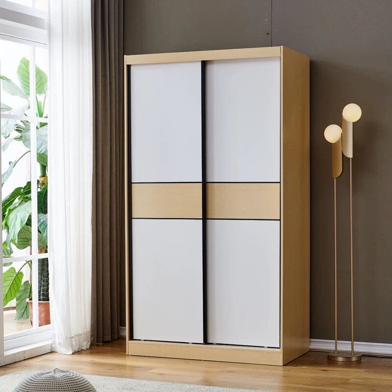 Cherry furniture | Simple Modern Sliding Door Wardrobe Two Door ...