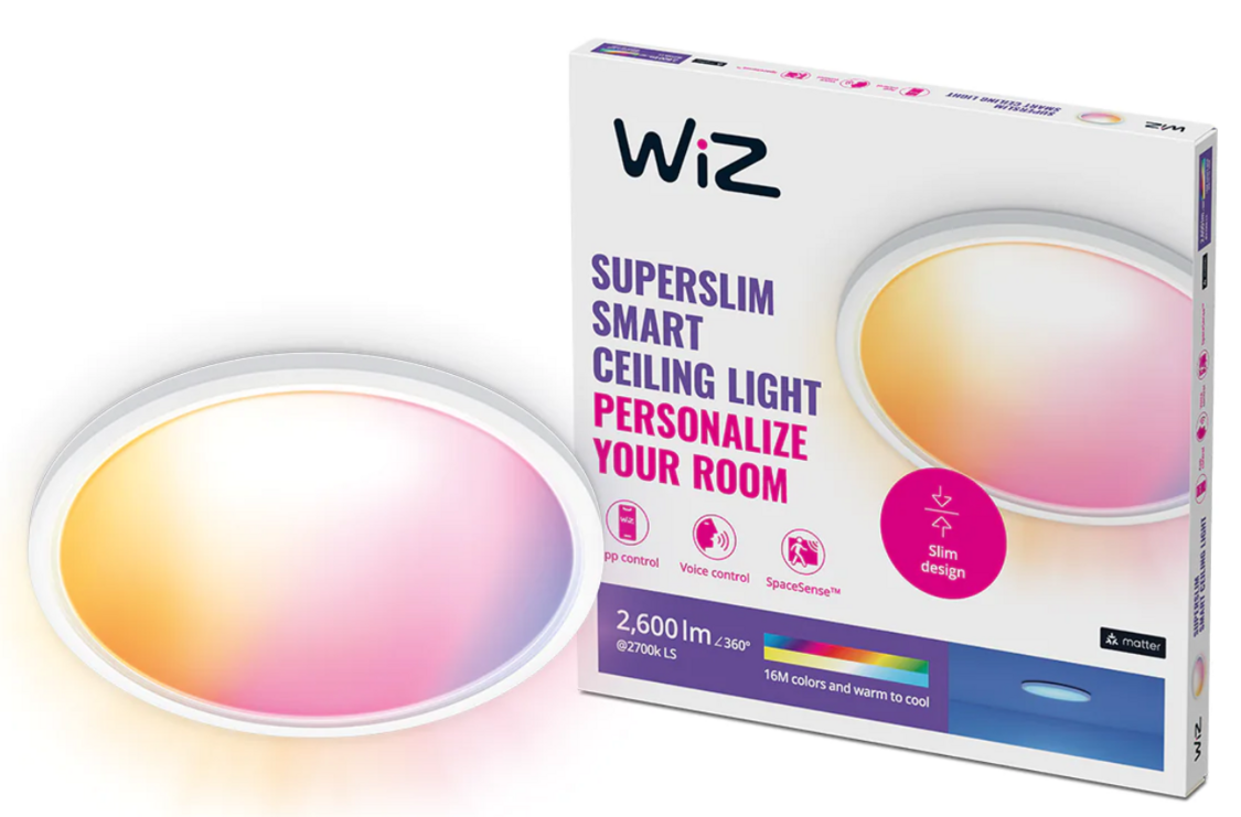 WiZ | WIZ SUPERSLIM 22W RGB White Trim Smart Ceiling Lamp WIZ 全彩智能天花燈 ...
